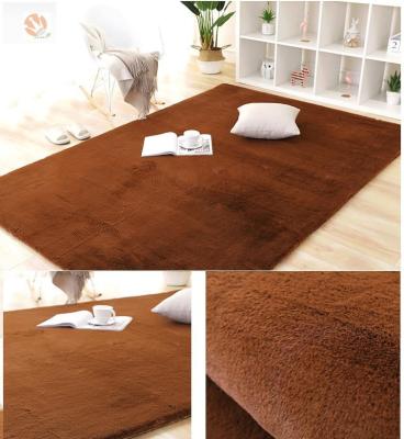China Gray/Black/Red/White Faux rabbit fur carpet 100% Polyester rug carpet for kids room living room bed room for sale