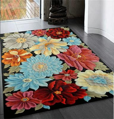 China 100% Home hotel villas Luxury hand knotted wool decorative rugs carpets for bed room living room kid room for sale