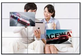 Cina esposizione di parete di LCD 240VAC di 4K TFT 55in video 350cd/m2 in vendita