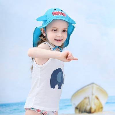 Cina Colore blu dell'ampio bordo dei cappelli UPF 50+ del secchio degli anti bambini UV animali in vendita