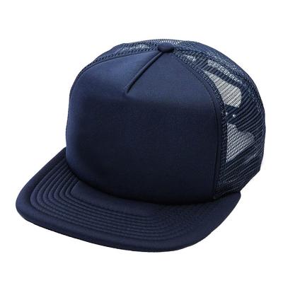 Cina La schiuma 100% del poliestere 5 riveste la fabbrica di pannelli piana del ODM dell'OEM di stile del luppolo di Bill Trucker Cap Plain Hip in vendita