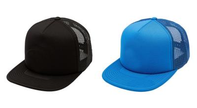 Cina La schiuma 100% del poliestere 5 riveste la fabbrica di pannelli piana del ODM dell'OEM di stile del luppolo di Bill Trucker Cap Plain Hip in vendita