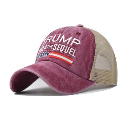 Cina Mesh Trucker Caps Washed Cotton ricamato SGS ha afflitto 55cm in vendita