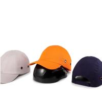 China Custom 7cm Visor Safety Bump Cap CE EN812 Cotton Polyester 56-62cm for sale