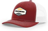 China Men Cotton Twill Richardson 7 Panel Trucker Cap Plain Structured Flat With Patch Logo 58cm for sale