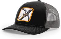 China Custom 6 Panel Structured Mesh Trucker Cap Cotton Polyester Curved Brim 7cm Bill 12cm Height for sale