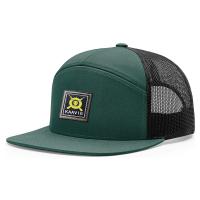 China Custom 7 Panel Trucker Cap Adjustable 58-61cm Plastic Back Closure Embroidery Baseball Cap for sale