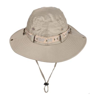 Cina L'escursione respirabile espone al sole il secchio normale di ampia del bordo del cappello pesca su ordinazione di Logo Upf 50 in vendita