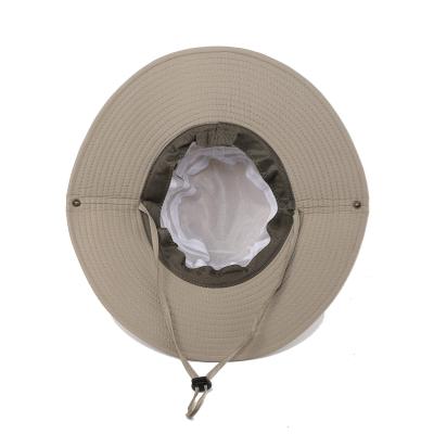 Cina L'escursione respirabile espone al sole il secchio normale di ampia del bordo del cappello pesca su ordinazione di Logo Upf 50 in vendita