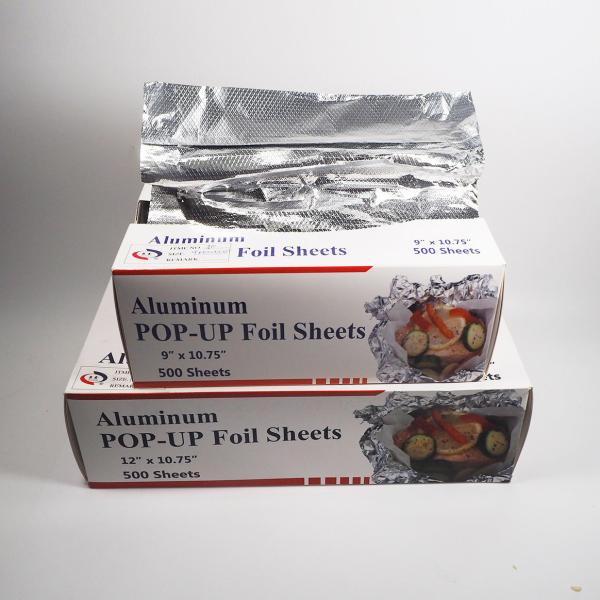 Quality Healthy Kitchen Silver Pop Up Aluminum Foil Sheet with Soft Temper and Durable for sale