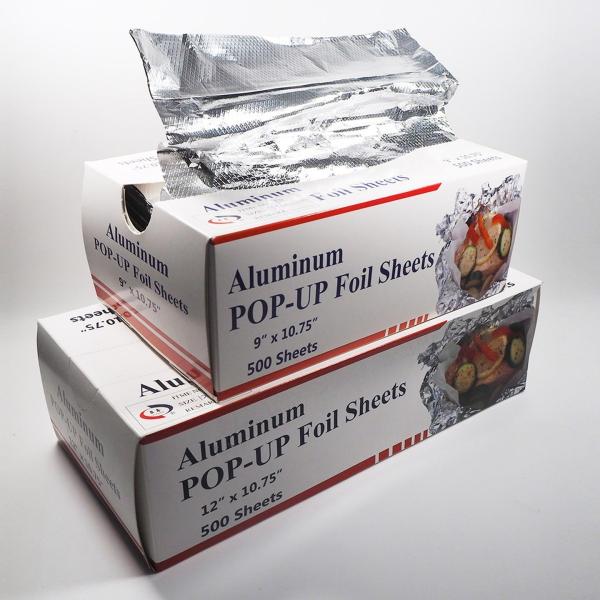 Quality Healthy Kitchen Silver Pop Up Aluminum Foil Sheet with Soft Temper and Durable for sale