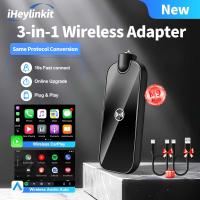 China Portable Wireless Carplay Android Auto Adapter Bluetooth Dongle 2 In 1 for sale