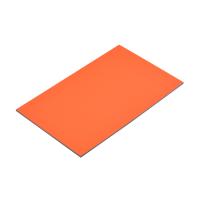 China Heatproof Orange PE Aluminum Composite Panel Thermal Resistant for sale