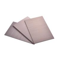 China 3mm Brushed Waterproof Aluminum Composite Panel For Indoor Outdoor for sale