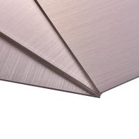 China 3mm Brushed Waterproof Aluminum Composite Panel For Indoor Outdoor for sale