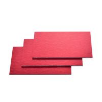 China 1220mm Brushed Aluminum Composite Panel Impact Corrosion Resistant for sale