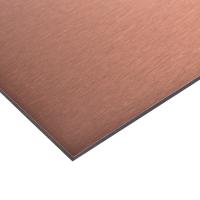 China Silver 1220mm Brushed Aluminum Composite Panel UV Resistant for sale