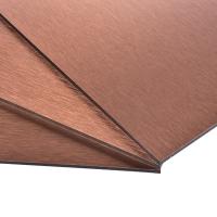 China Silver 1220mm Brushed Aluminum Composite Panel UV Resistant for sale