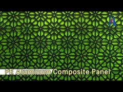 CNC Cutting PE Aluminum Composite Panel Weatherproof Non Toxic Fire Retardant