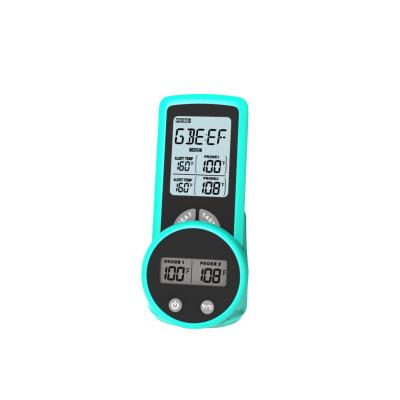 China 433mhz Wireless Bbq Thermometer With Dual Temperature Instrument Meat Probe for sale