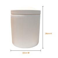 China Custom Color Biodegradable Pet Urn Minimalist Kaolin Clay For Loved One Ashes for sale