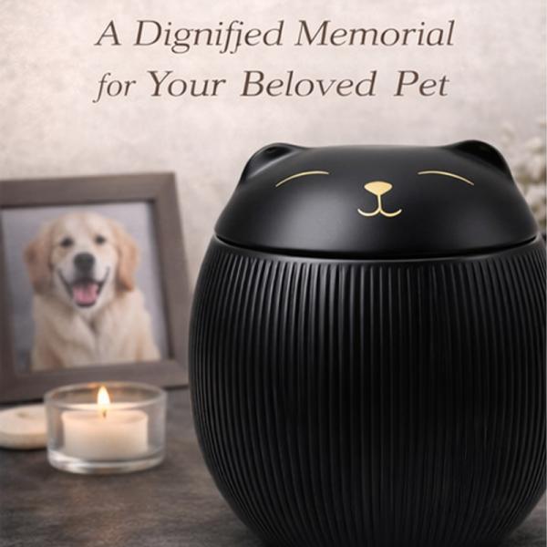 Quality OEM Size Ceramic Cremation Urns For Cats Ashes Personalized Dog Ashes Keepsake for sale