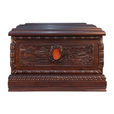 China Memorial Wooden Urns For Cremation Ashes Funeral Keepsake Wood Box Lightweight for sale