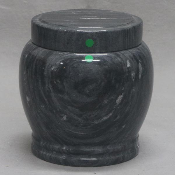 Quality Solid Structure Natural Stone Urns Marble Human Cremation Memorial Jar Wholesale for sale