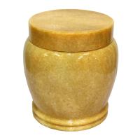 Quality High Gloss Natural Marble Ashes Urn Memorial Marble Burial Urns Large Capacity for sale
