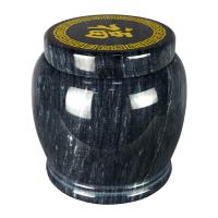 Quality OEM Black Marble Urns For Human Ashes , Memorial Ashes Jar Weather Resistant for sale