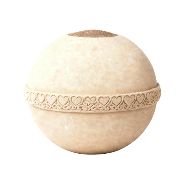 Quality Customizable Biodegradable Urns For Burial , Beige Sphere Keepsake Cremation Urns for sale
