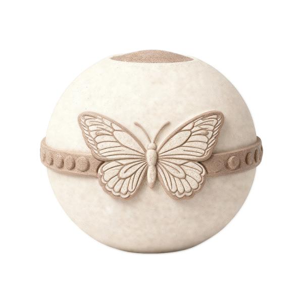 Quality Compostable Cremation Urn With Butterfly Band , Biodegradable Containers For Ashes for sale