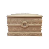 Quality Biodegradable Cremation Urn Box Eco Memorial Casket With Refined Embossed for sale