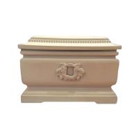 Quality Casket Style Biodegradable Cremation Urns Soft Stone Look Eco Friendly Burial for sale