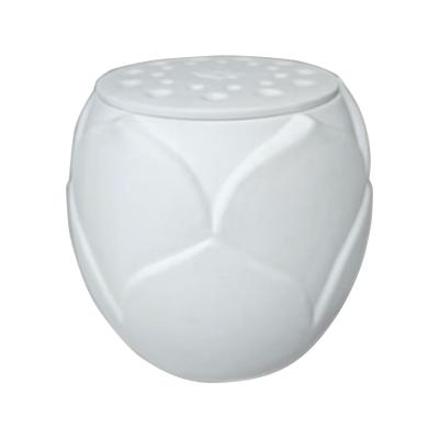 China Sustainable Biodegradable Memorial Urns Cream White Eco Urns For Ashes for sale