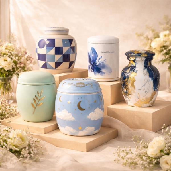 Quality Wholesale Ceramic Cremation Urns Collection for Funeral Professionals for sale