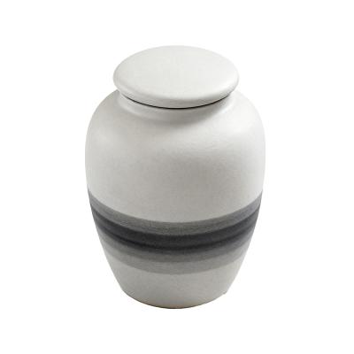 China Ceramic Pet Urns Neutral Two-Tone Best Seller B2B for sale