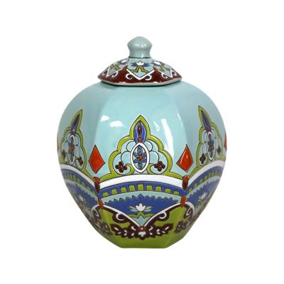 China Ceramic Jars Colorful Pattern Pet Urn OEM Wholesale for sale