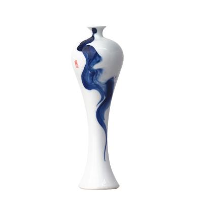 China Ceramic Jars Contemporary Blue White Display Jar B2B for sale