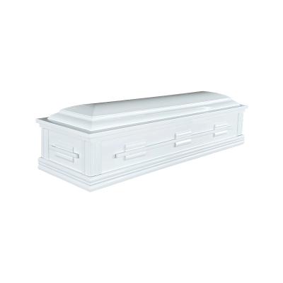 China White Finish Funeral Caskets Factory Direct Supply for sale
