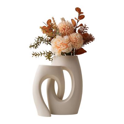 China Intersecting Tube Vase Set for Modern Home Decor for sale