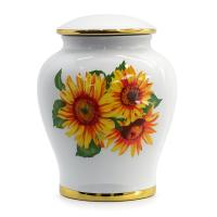 Quality White Sunflower Urn for Ashes Wholesale Supply for sale