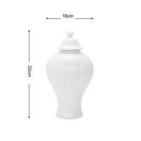 China Decorative Ceramic Ginger Jar with Gold Lines for sale
