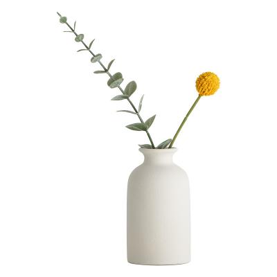 China Minimalist Cream White Ceramic Vase Collection for sale