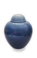 China Deep Blue Ceramic Cremation Urn for sale