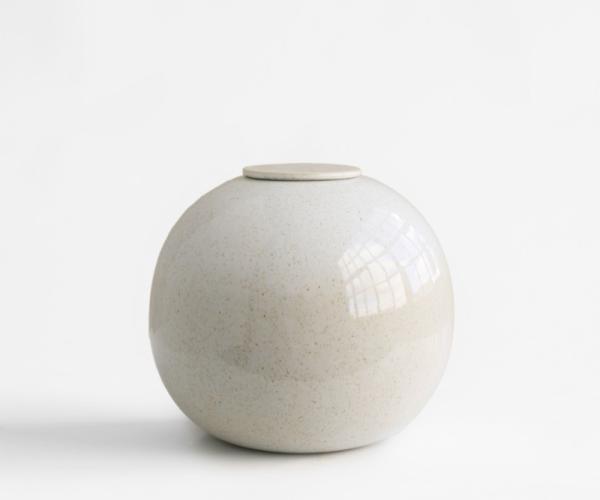 Quality Modern Round Ceramic Cremation Urn for sale