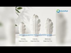 nordic leaf vase for modern home decor