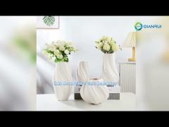 ripple texture ceramic vase for modern home decor