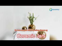 gold mirror sphere vase for modern home decor