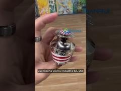 blue memorial pet urn wholesale metal keepsake urn factory